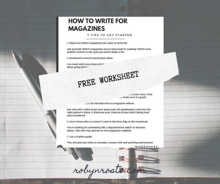 How to Write for Magazines | 7 Tips to Get Started - Robyn Roste